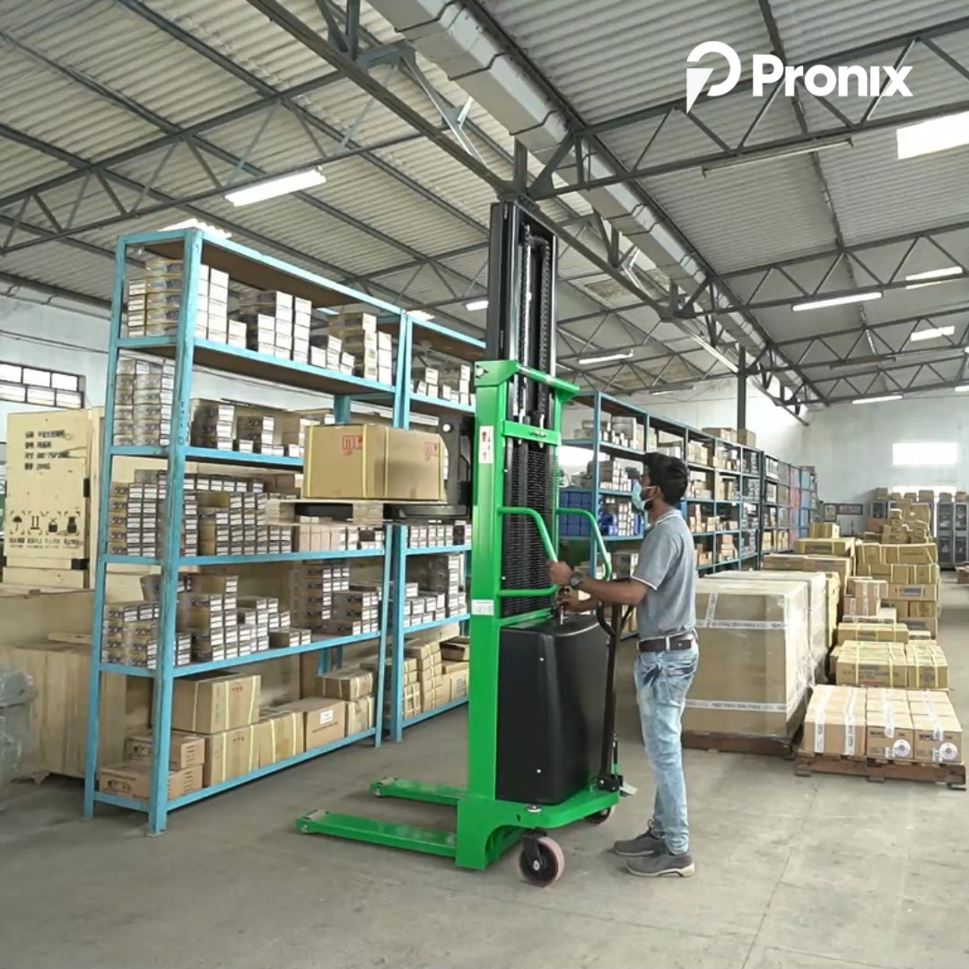 Pronix Semi Electric Stacker 1.5 Ton With 1.6m Lift Height PNXSES-1516 ...